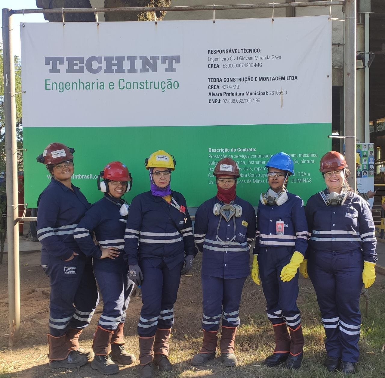 Capacitación para auxiliares de obra en proyecto para Usiminas